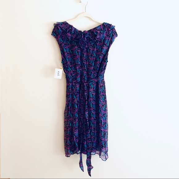 ECI | Dresses | Eci Silk Chiffon Dress | Poshmark